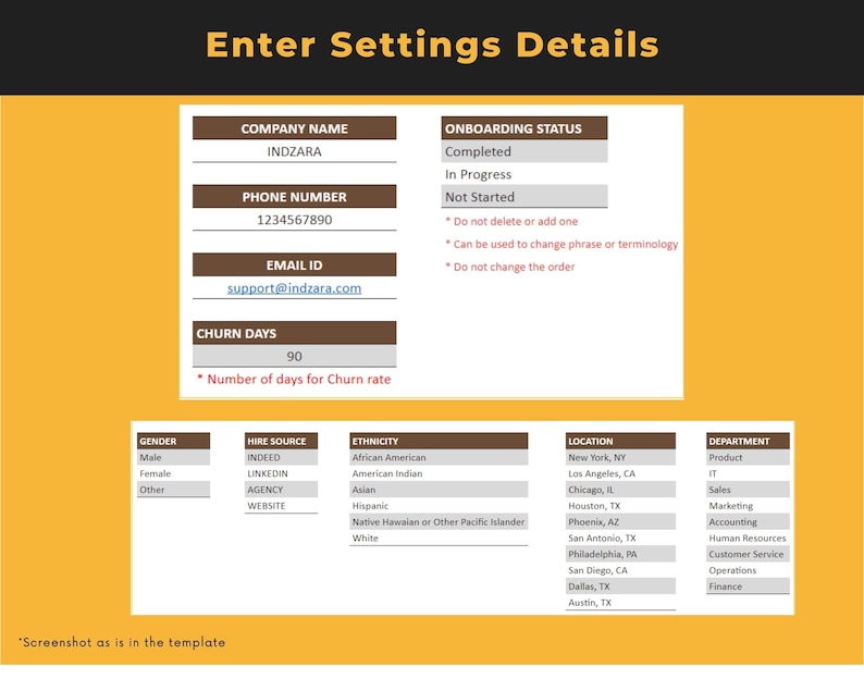 HR Onboarding Dashboard Google Sheet Template - Etsy