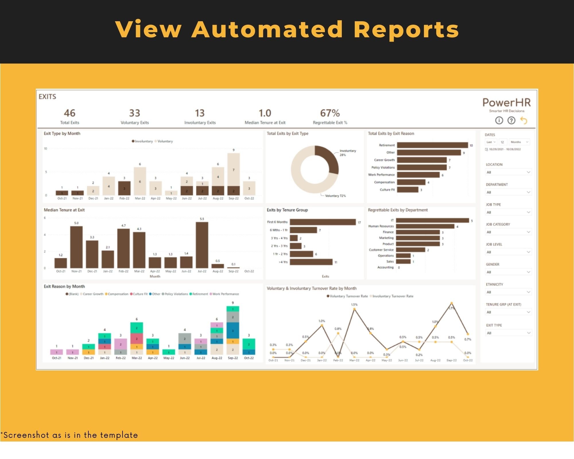 Performance Dashboard – Power BI Template - Etsy Australia