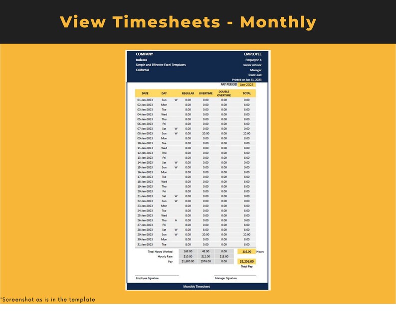 Timesheets Manager Google Sheets Template – Timesheets Simplified - Etsy