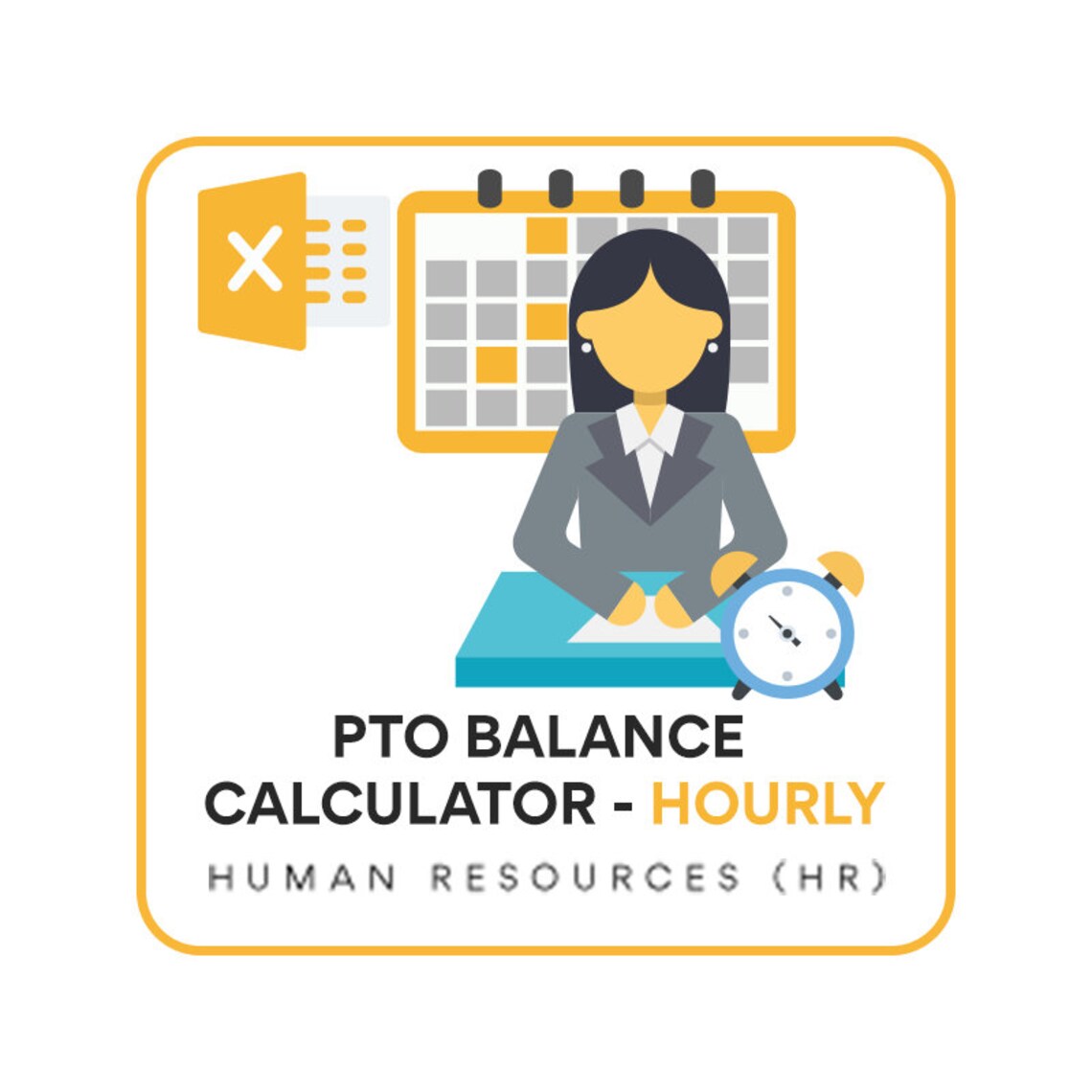 PTO Balance Calculatorhourly Excel Template - Etsy
