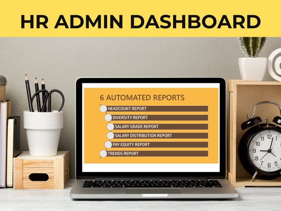 HR Admin Dashboard Excel Template - Etsy UK