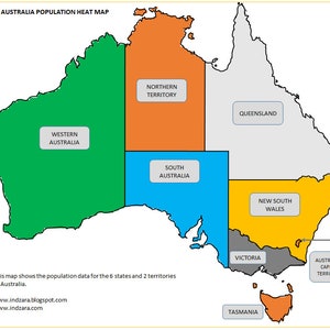 Australia – State Heat Map – Excel Template - Etsy