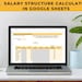Salary Structure Calculator Google Sheet Template - Etsy