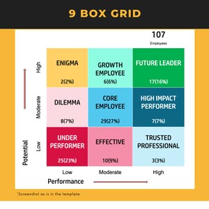 Talent Management Grid | HR Talent Grid | Employee Tracker ...