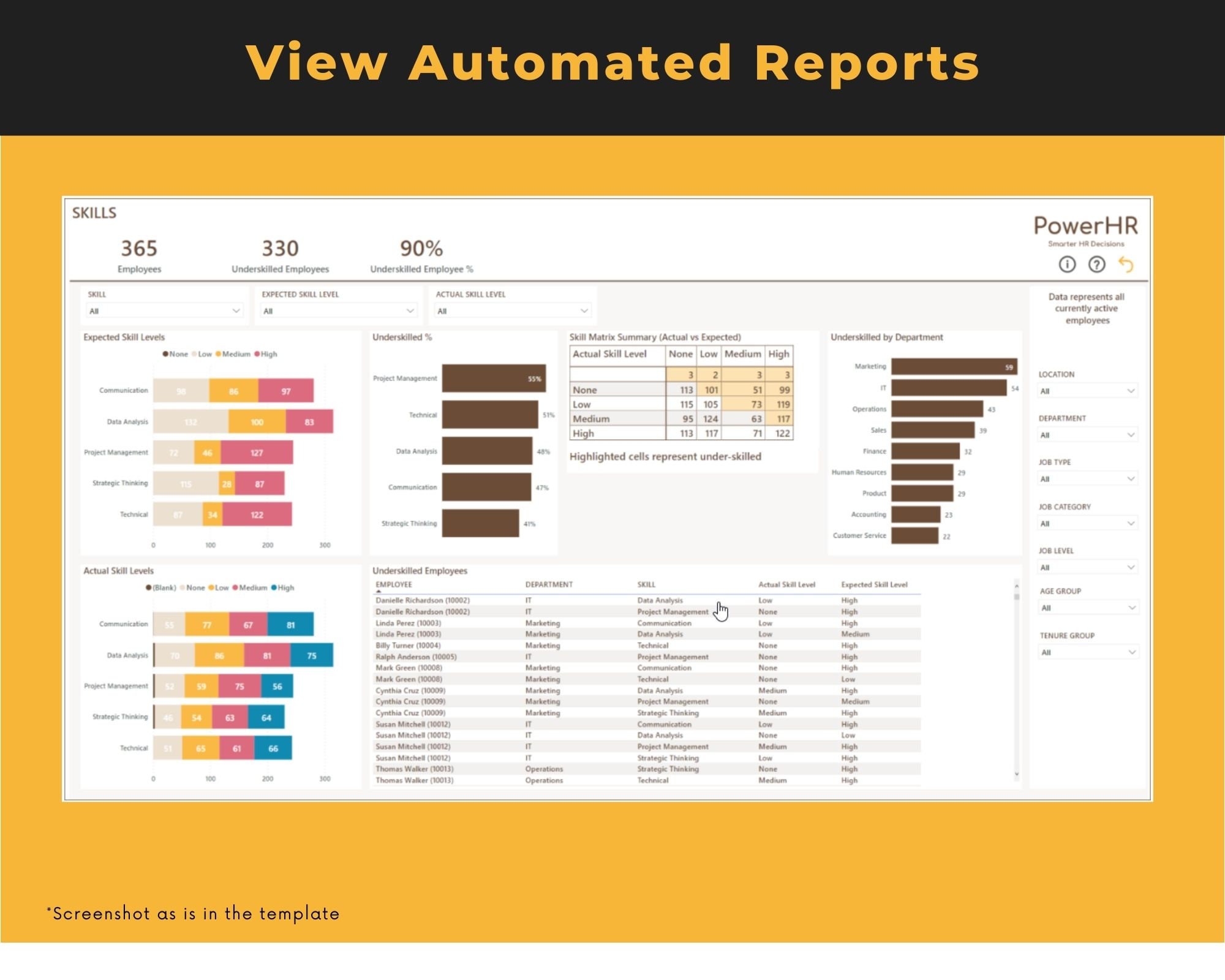Training Dashboard – Power BI Template - Etsy