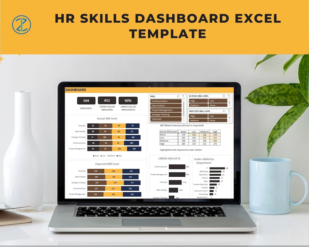 HR Skills Dashboard Excel Template - Etsy