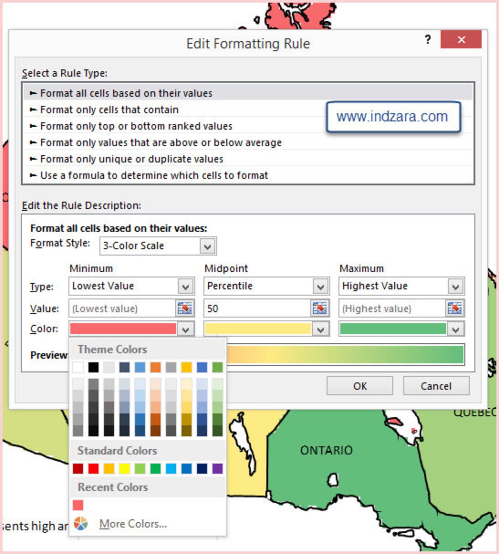 Canada Heat Map Excel Template - Etsy