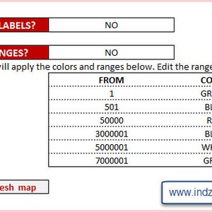 Canada Heat Map Excel Template - Etsy