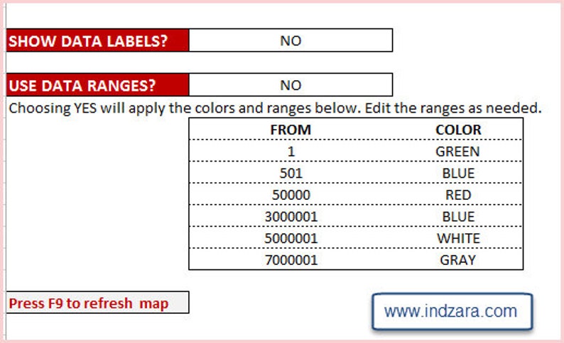 Canada Heat Map Excel Template - Etsy