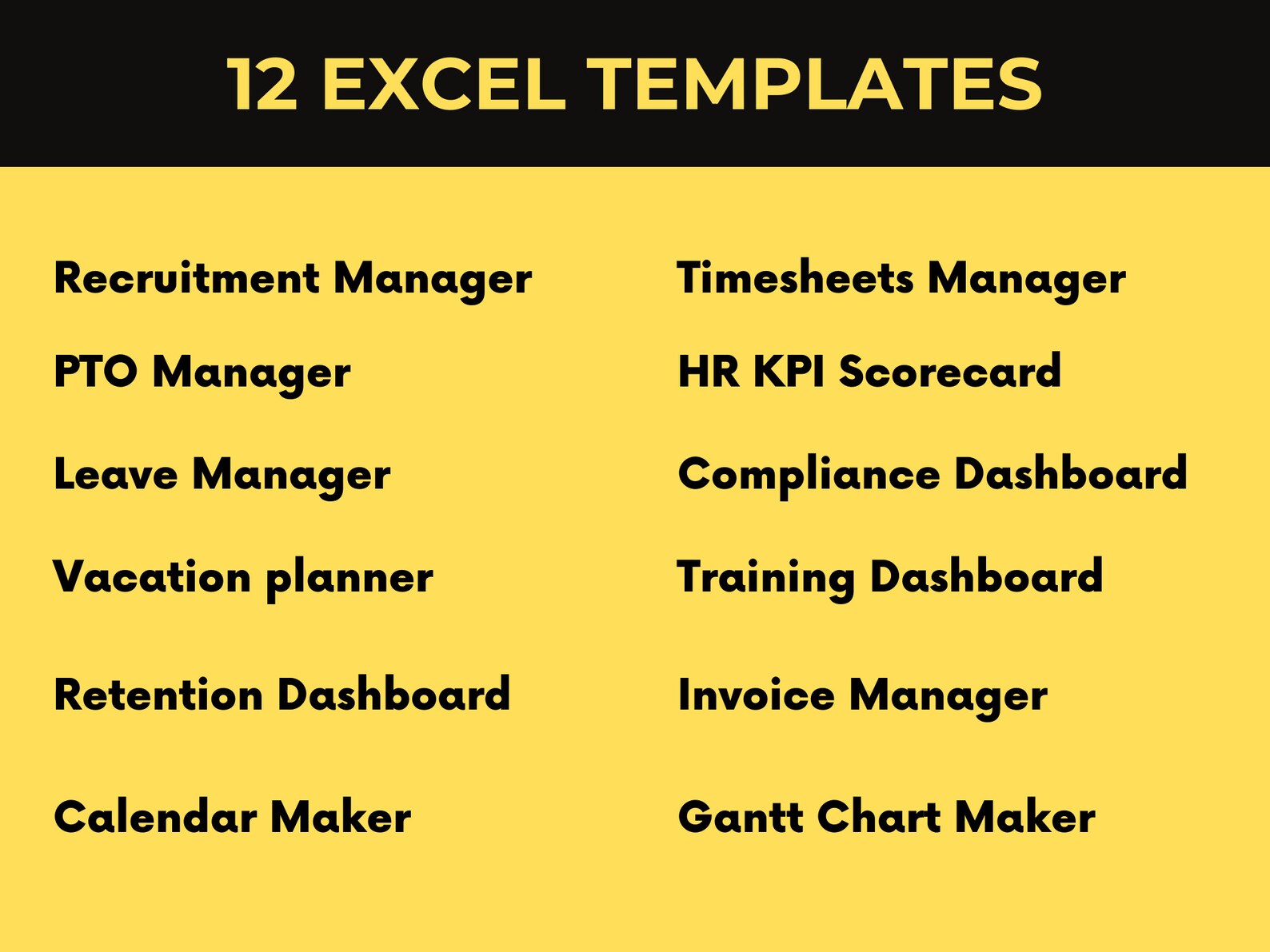 Human Resources Toolkit Excel Templates - Etsy