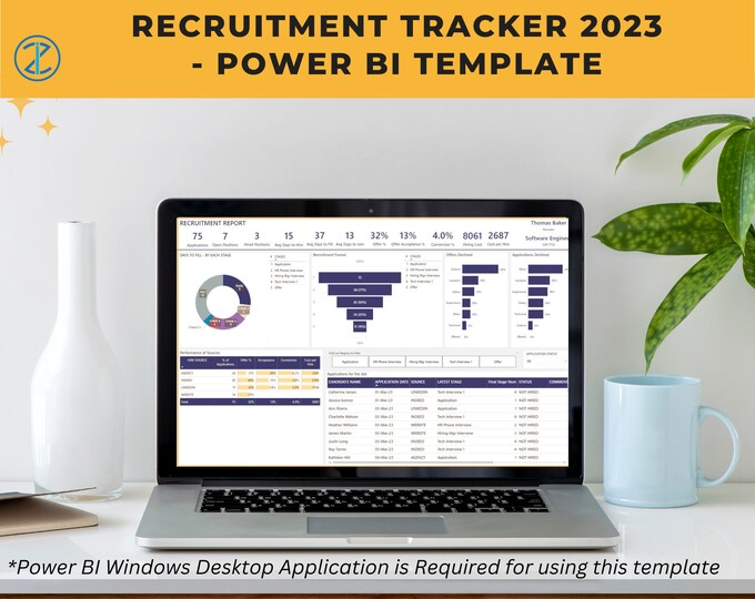 Recruitment Tracker 2023 – Simple Recruitment Template in Power BI ...