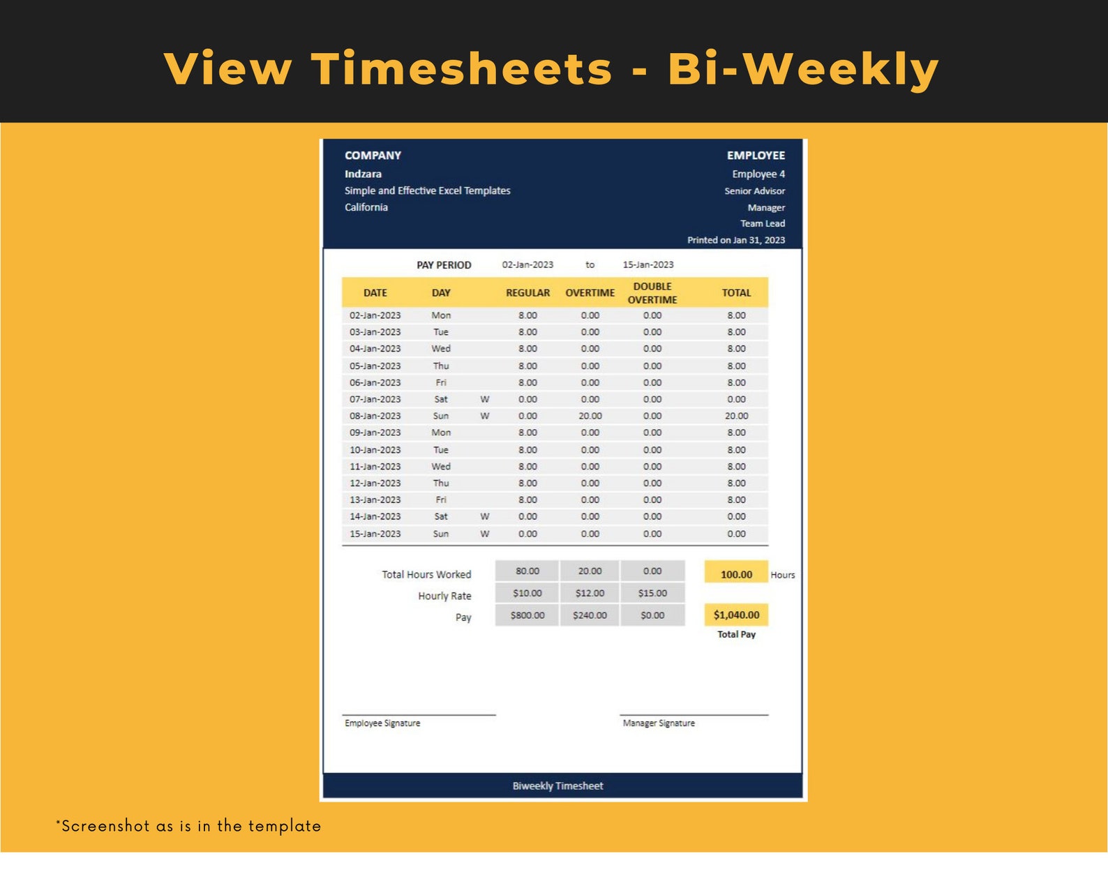 Timesheets Manager Google Sheets Template – Timesheets Simplified - Etsy