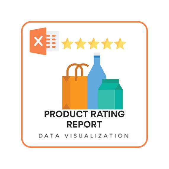 Product Rating Report 5 Star Ratings Excel Template - Etsy