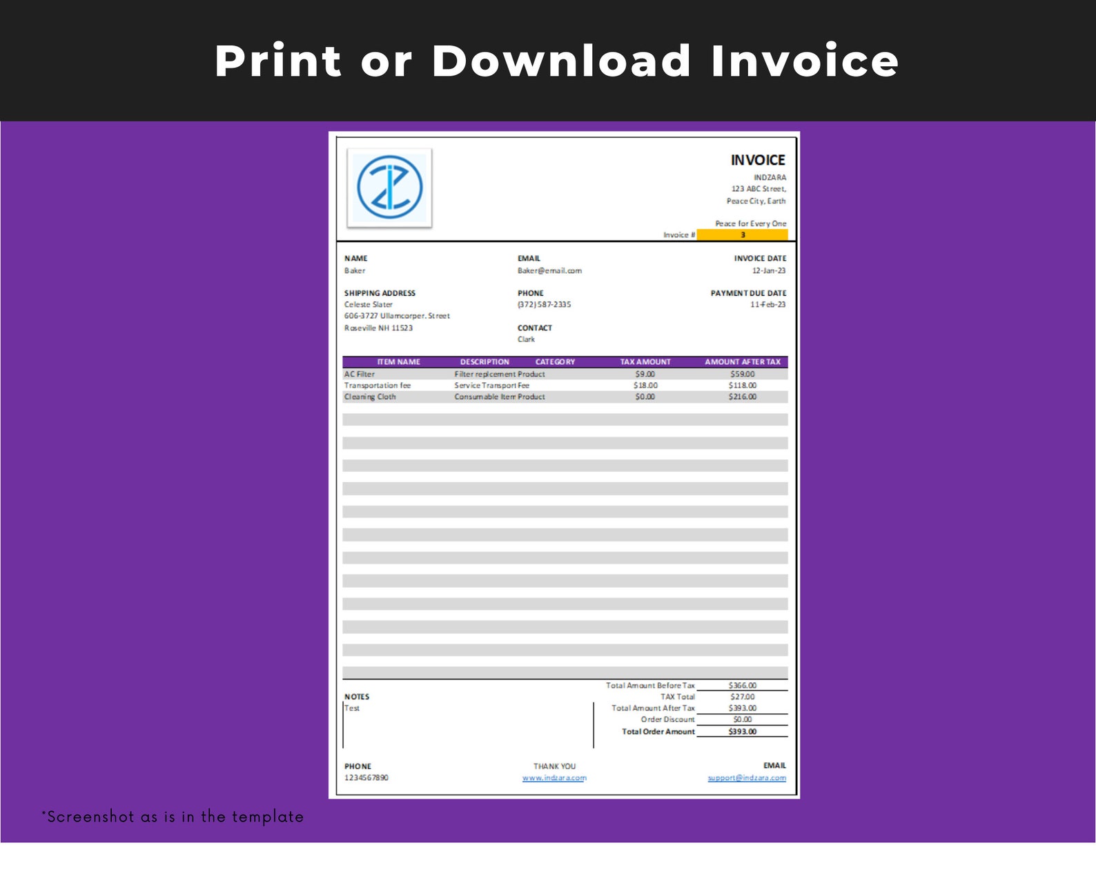 Invoice Manager Pro | Invoice Generator Excel Template | Small Business ...