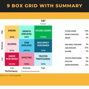Talent Management Grid | HR Talent Grid | Employee Tracker ...