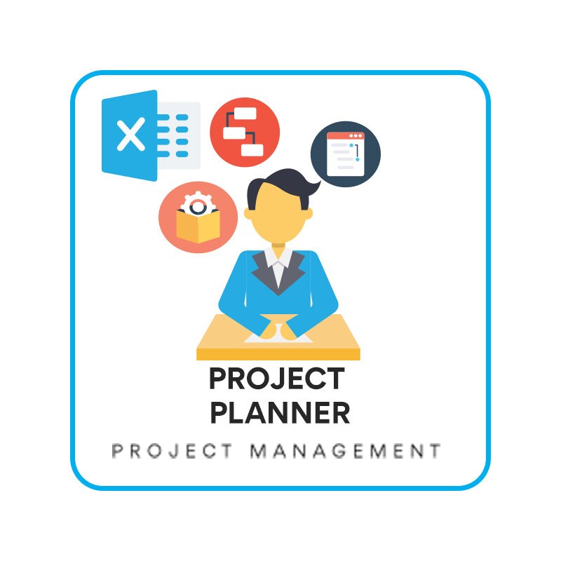 Project Planner Excel Template Etsy Project Planner Excel Template Etsy