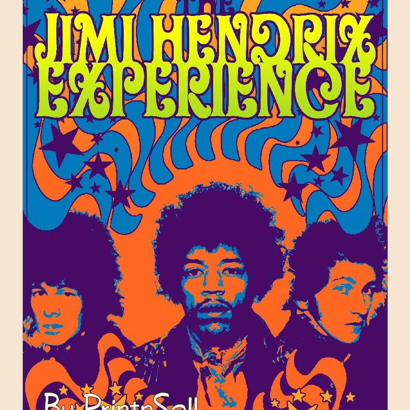 Jimi Hendrix Poster - Etsy