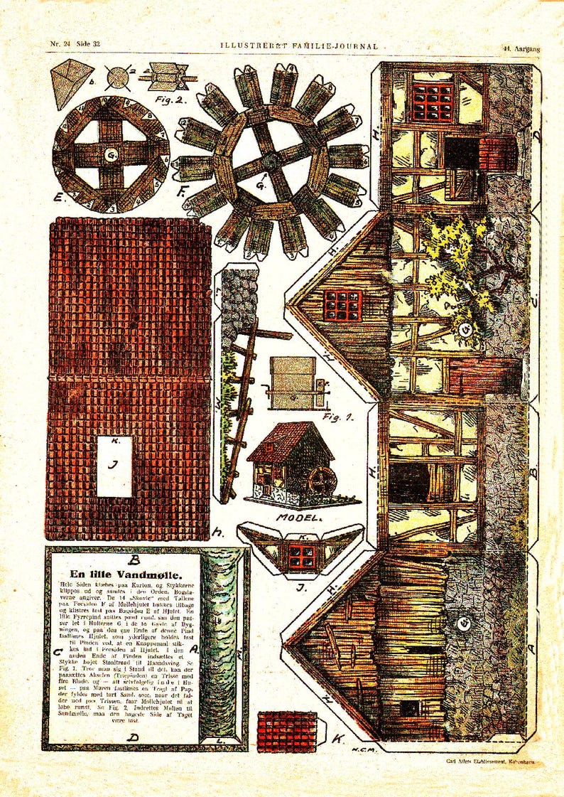 50x PAPER MODEL BUILDINGS - Printable Model Kits, Cut-out & Make - Etsy