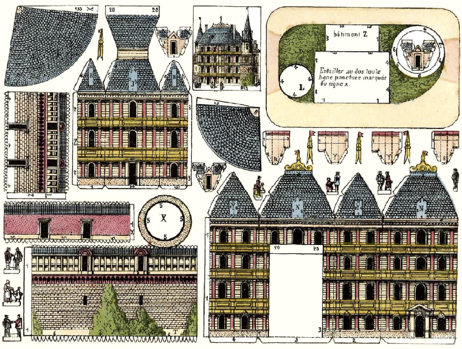 50x PAPER MODEL BUILDINGS - Printable Model Kits, Cut-out & Make - Etsy