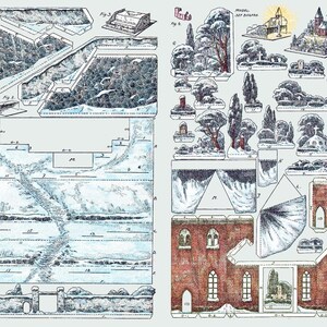 75 PAPER DIORAMAS to Make - Printable Paper Model Kits Download - Etsy