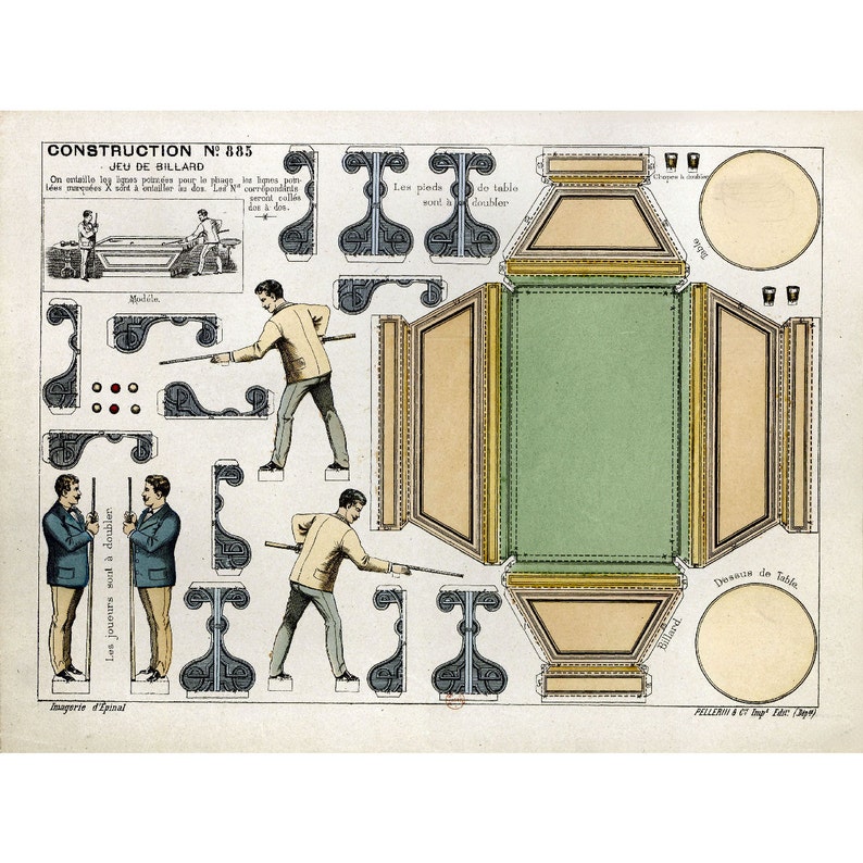 5x Marvelous Vintage PAPER MODEL BUILDINGS Printable Sheet | Etsy