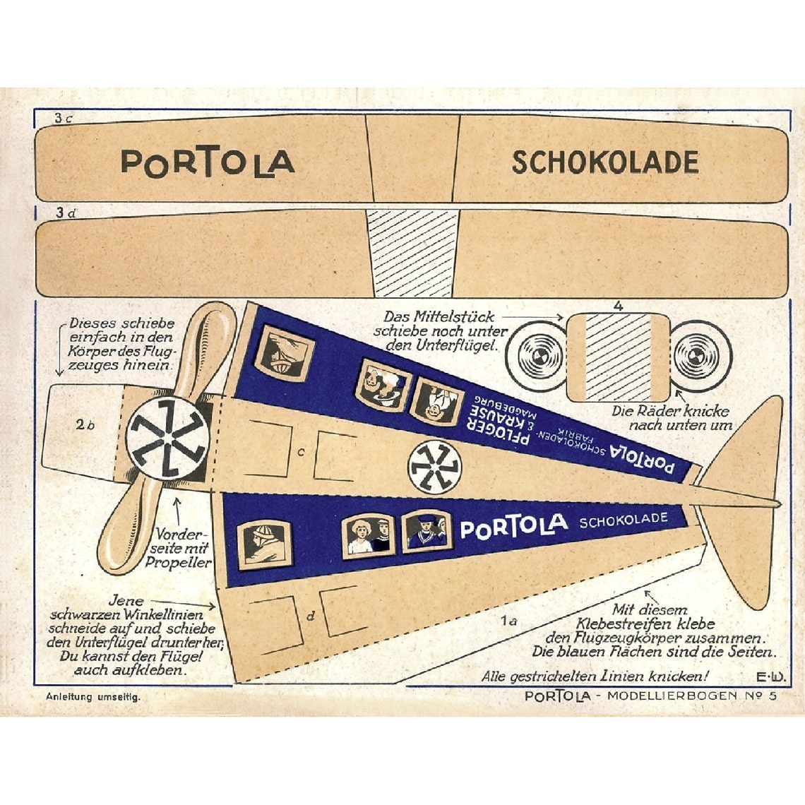 6x Vintage Paper Model PLANES Printable Sheets Print - Etsy UK