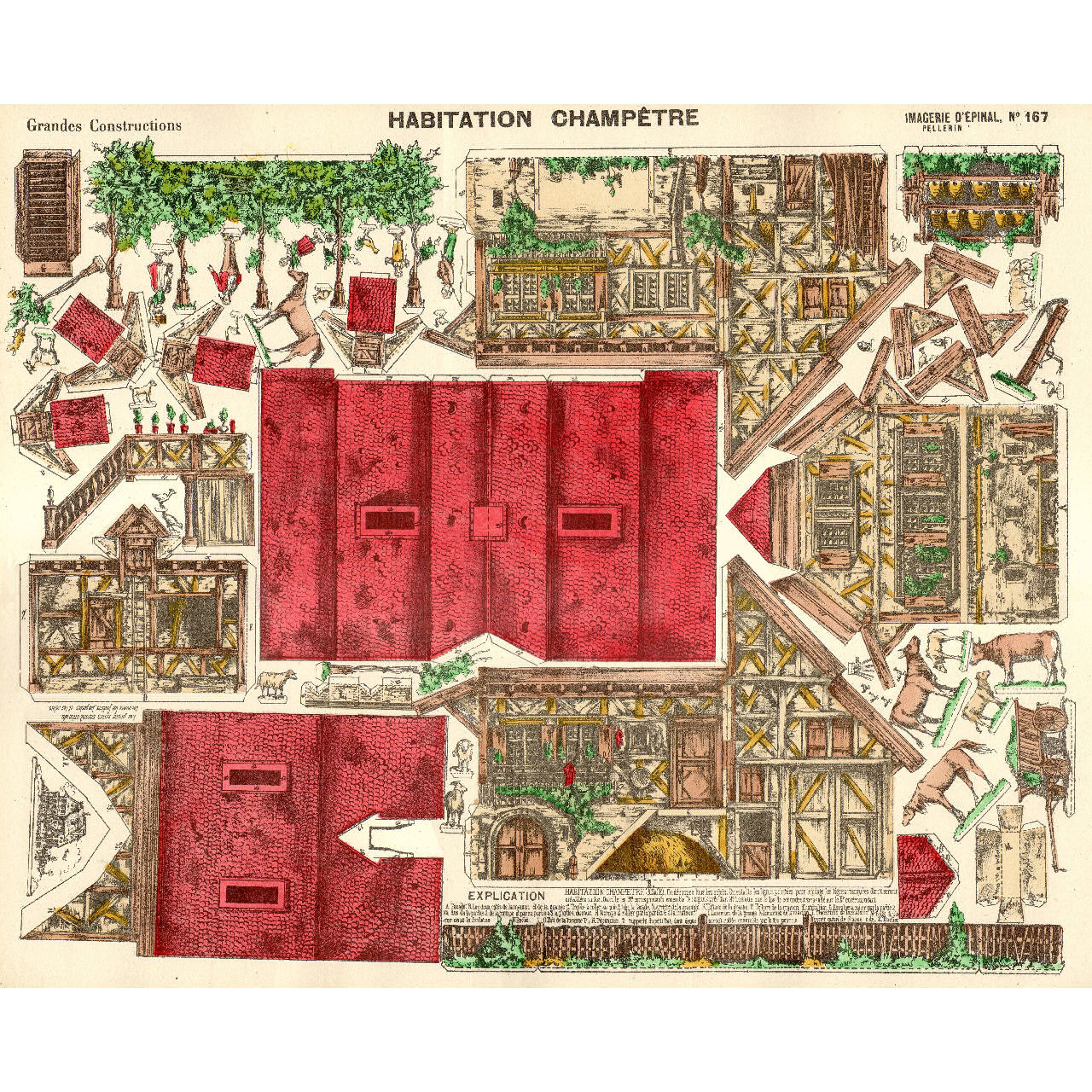 5x Stunning Vintage PAPER MODEL BUILDINGS Printable Toy | Etsy UK