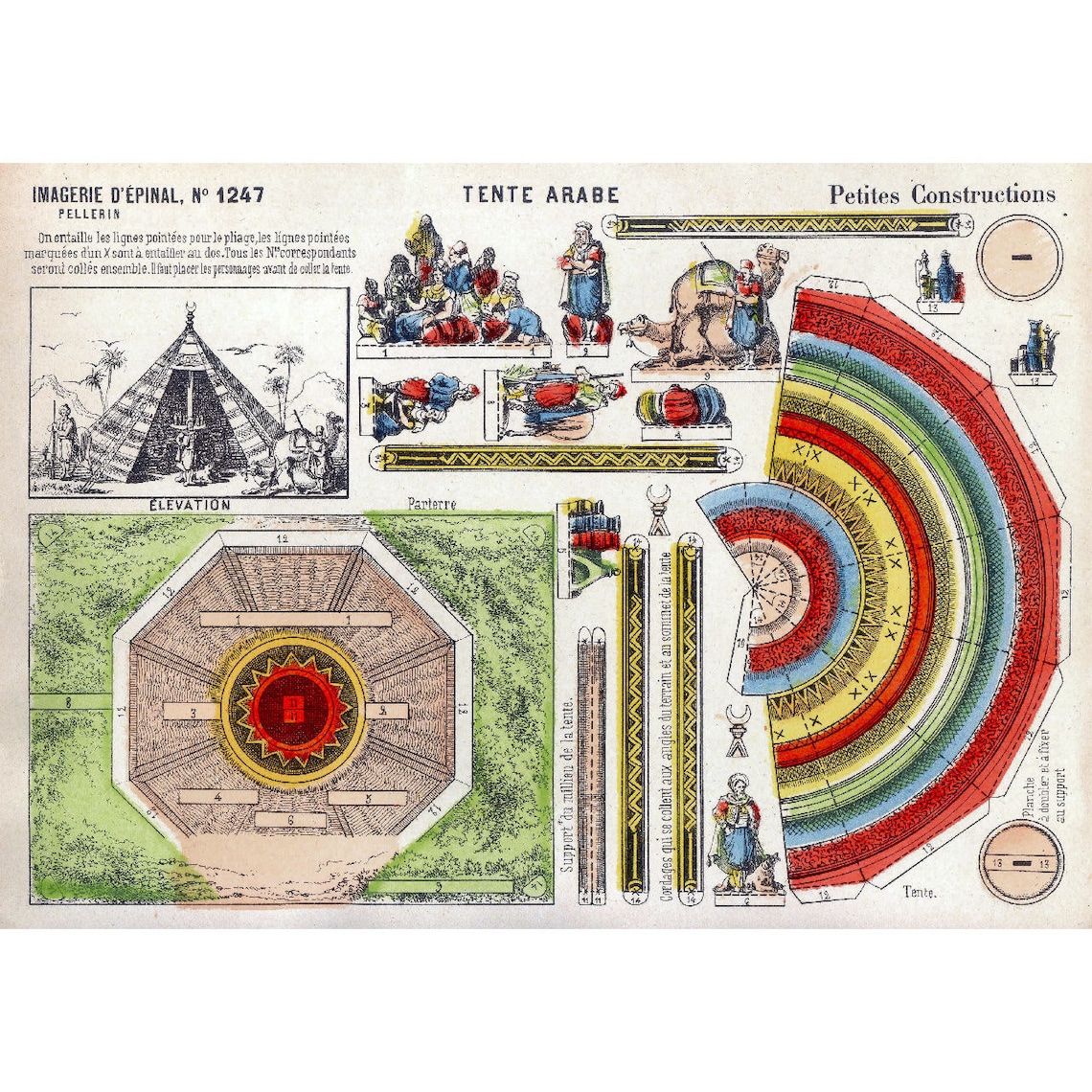 5x Vintage Paper Model DIORAMAS Printable Sheets Print | Etsy UK