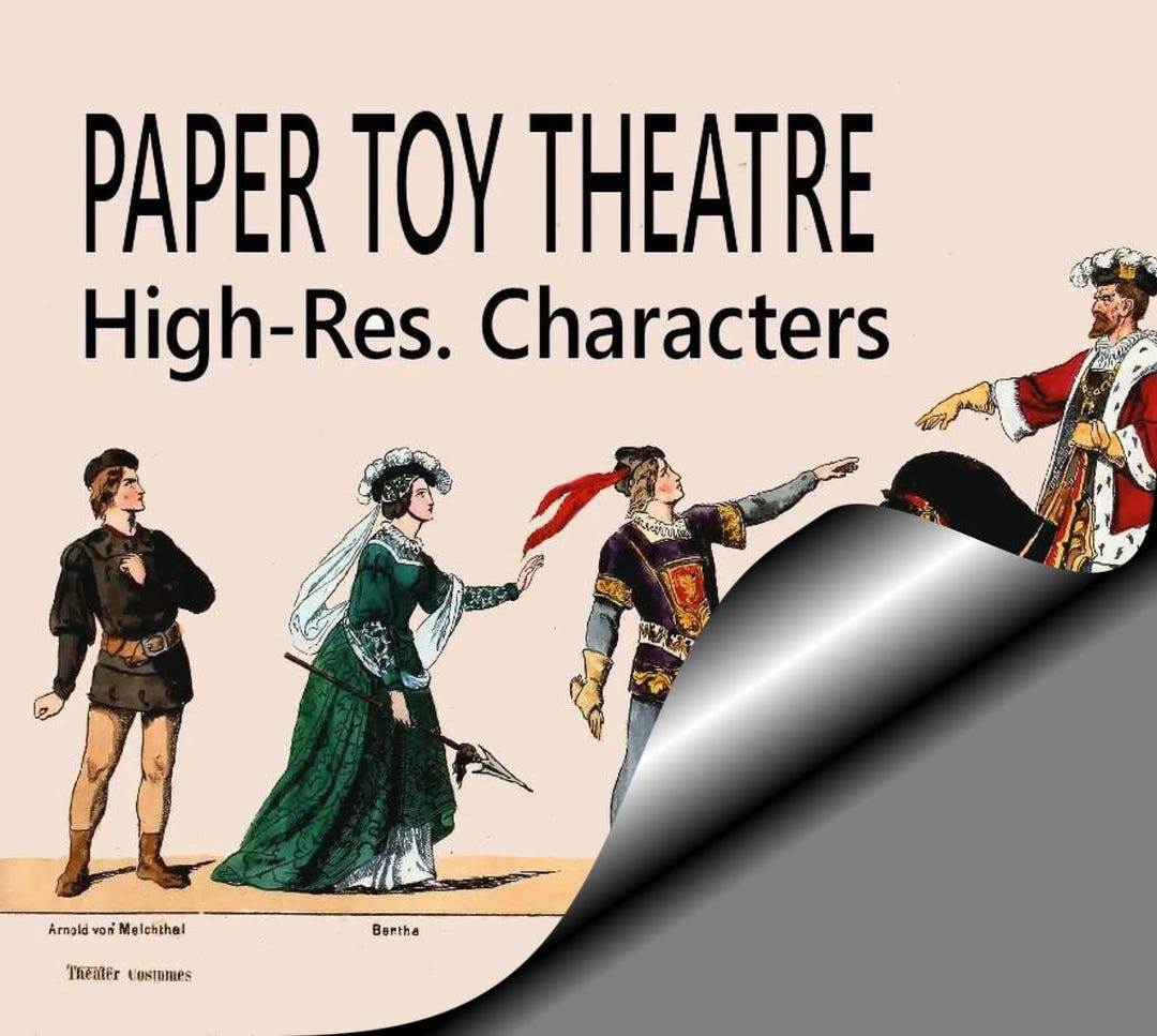 MAKE MODEL THEATRE Printable Hi-res Character Images. Download. - Etsy