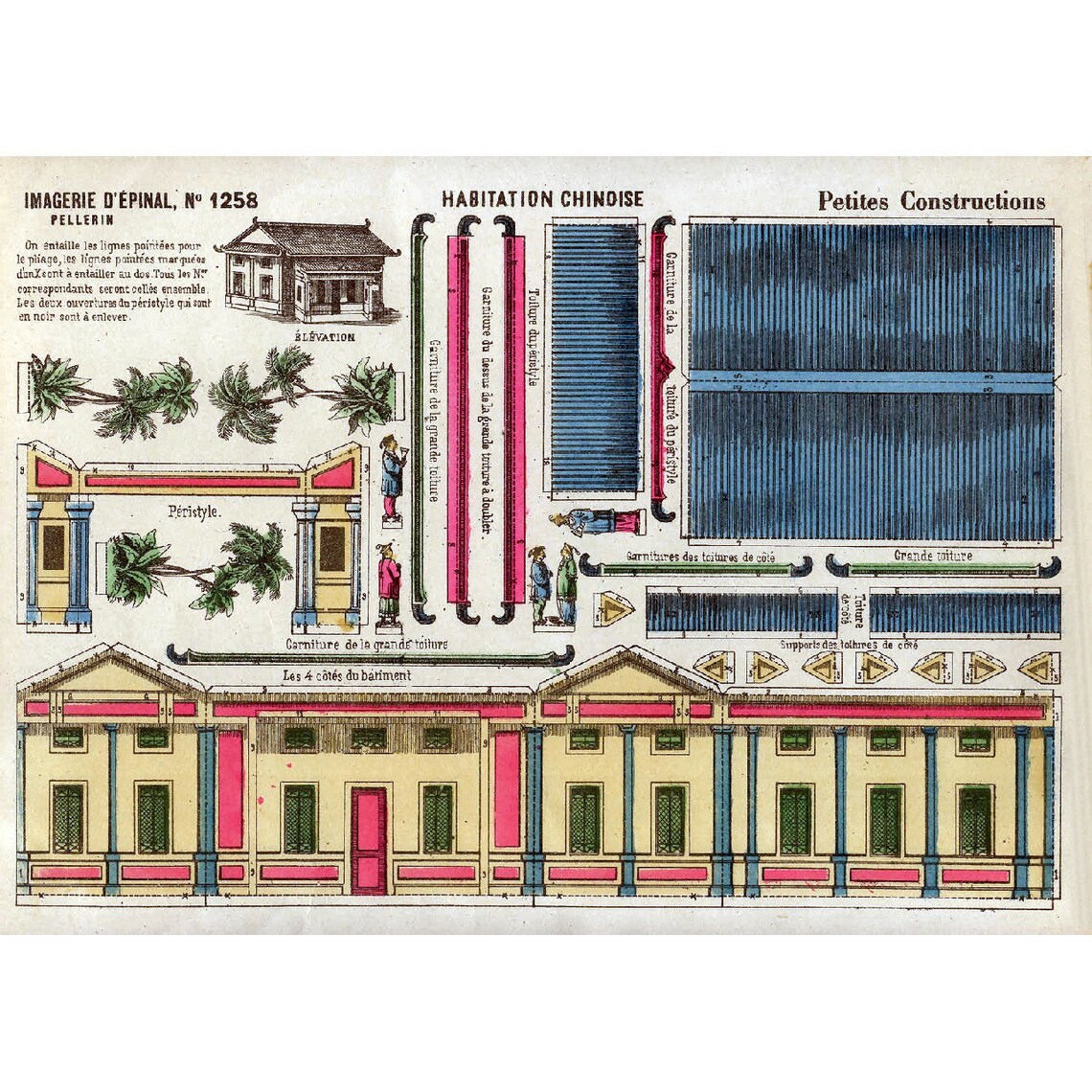 5x Marvelous Vintage PAPER MODEL BUILDINGS Printable Sheet | Etsy