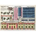 5x Marvelous Vintage PAPER MODEL BUILDINGS - Printable Kit Sheet Scans ...
