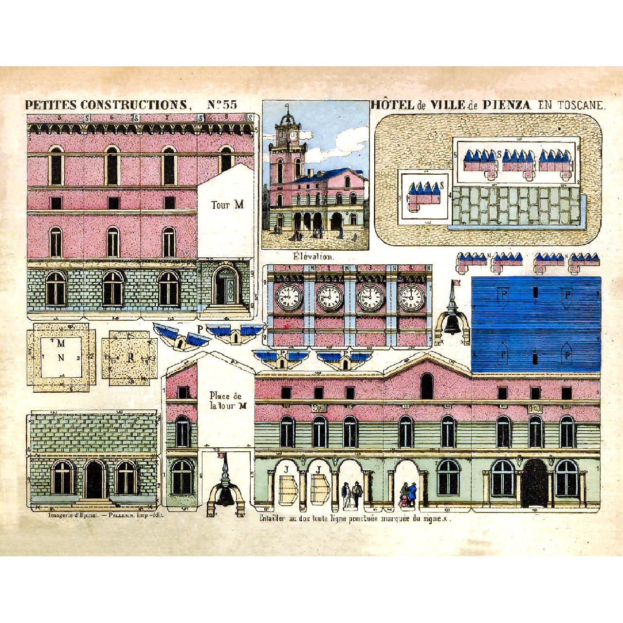 5x Stunning Vintage PAPER MODEL BUILDINGS Printable Toy - Etsy