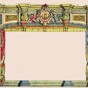 160 PROSCENIUM / STAGE FRONT Antique Toy Model Theatre Kits. Hi-res ...