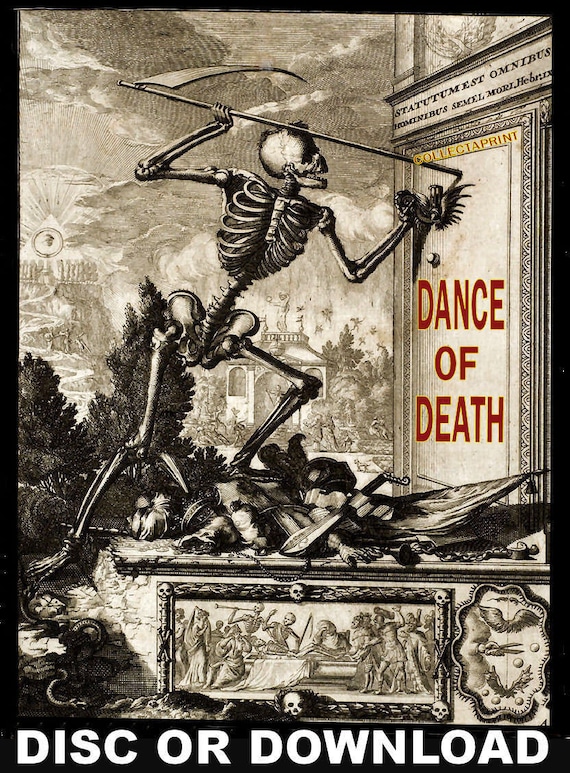 DANCE OF DEATH Macabre Book Scans Bizarre Antiquarian - Etsy