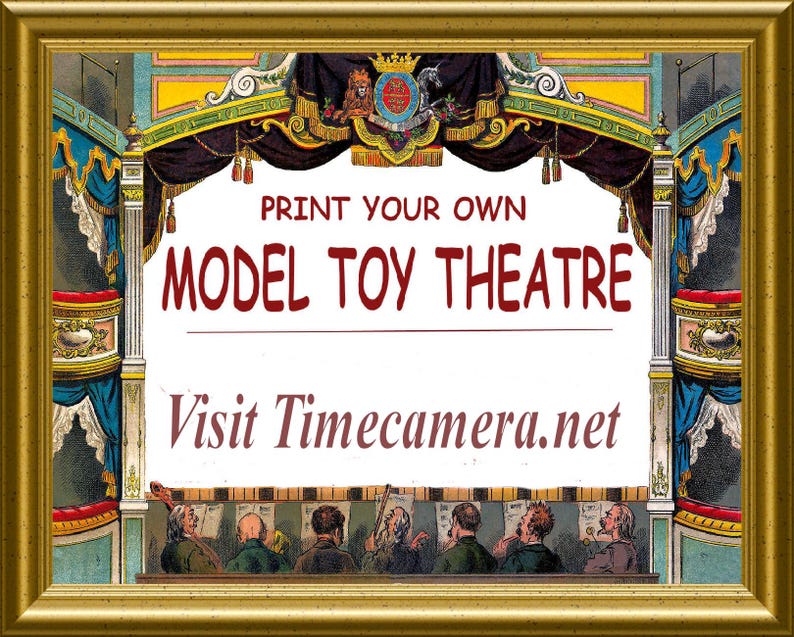 160 PROSCENIUM / STAGE FRONT Antique Toy Model Theatre Kits. Hi-res ...