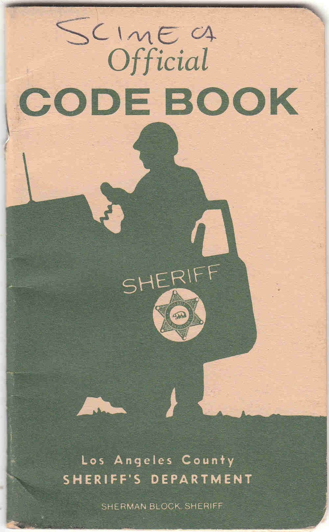 Original L.A. County Sheriffs Code Book Printed C1991 - Etsy