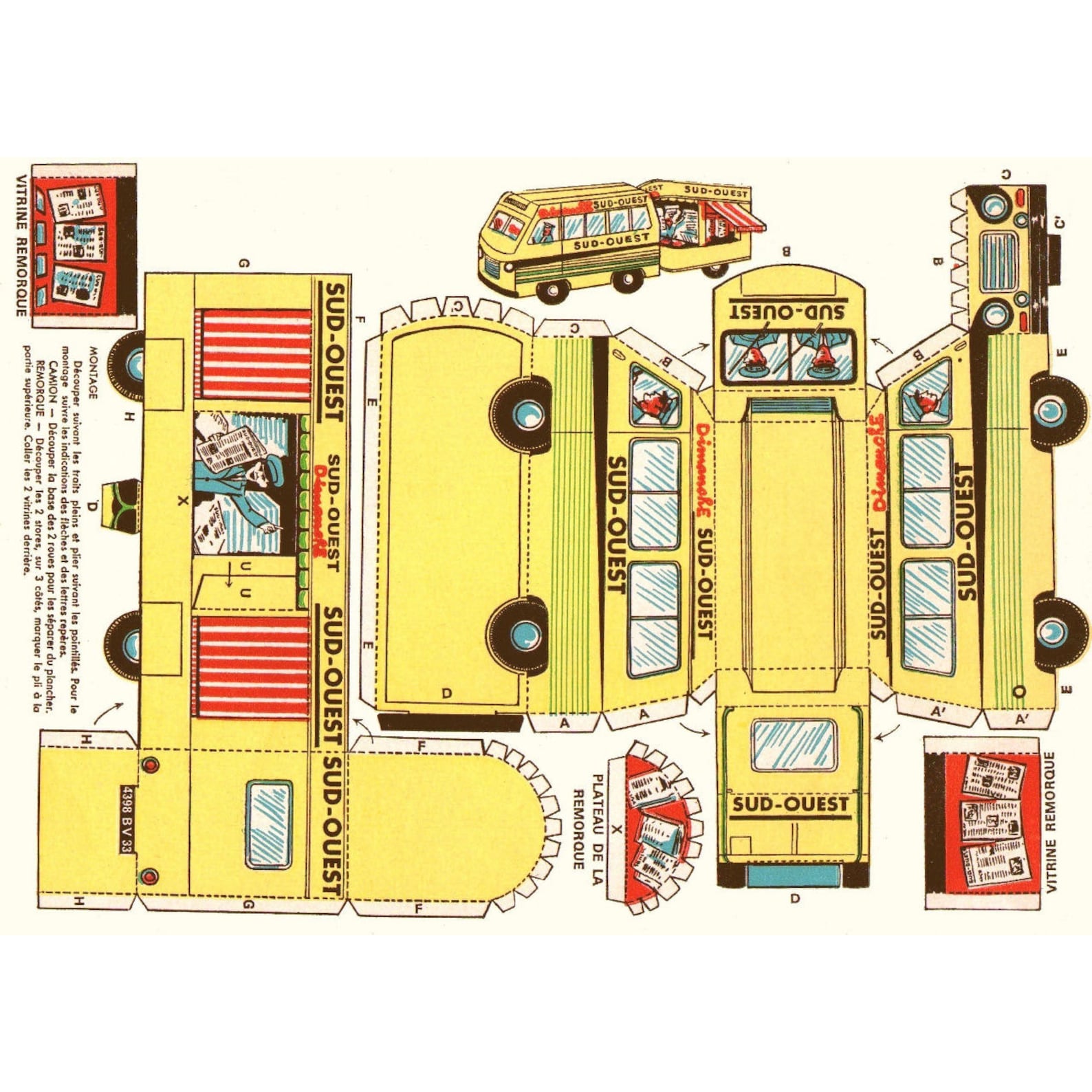 15x Wonderful Vintage Paper Model Commercial VEHICLES Print - Etsy UK