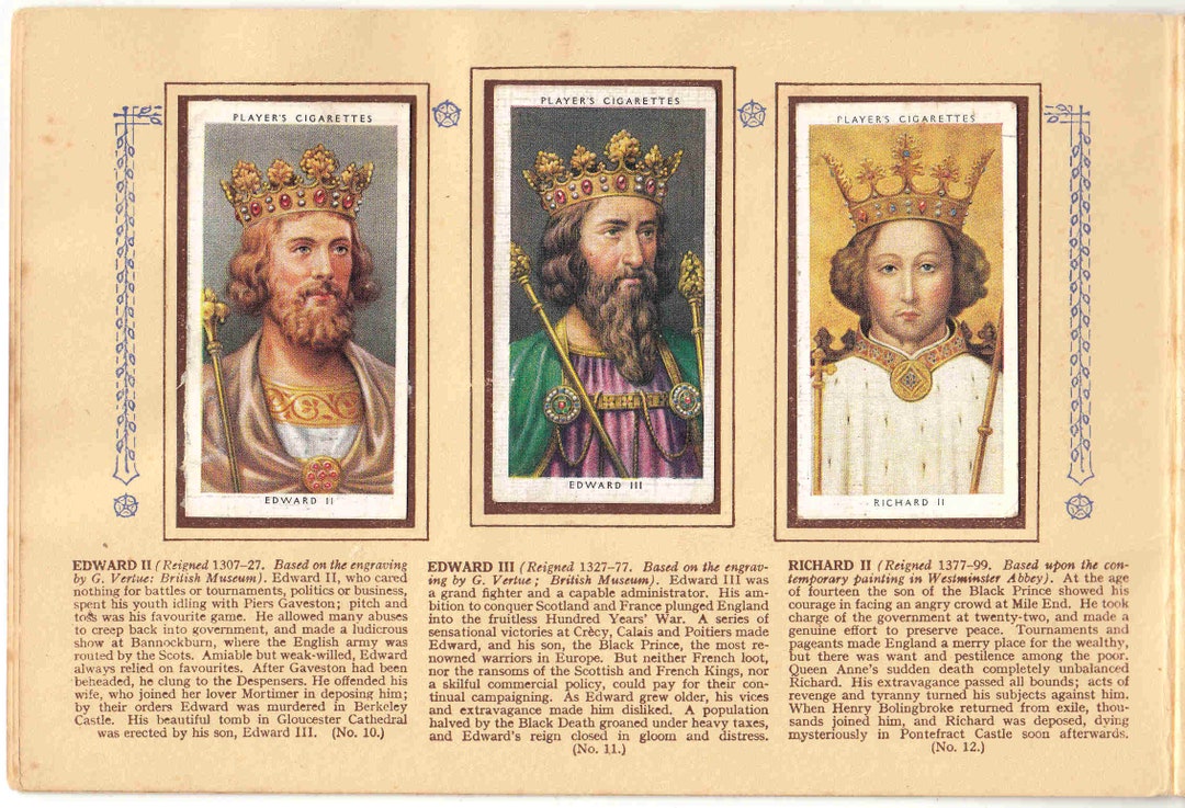 C1935 Complete Album of 50x 'KINGS and QUEENS of ENGLAND' Original ...