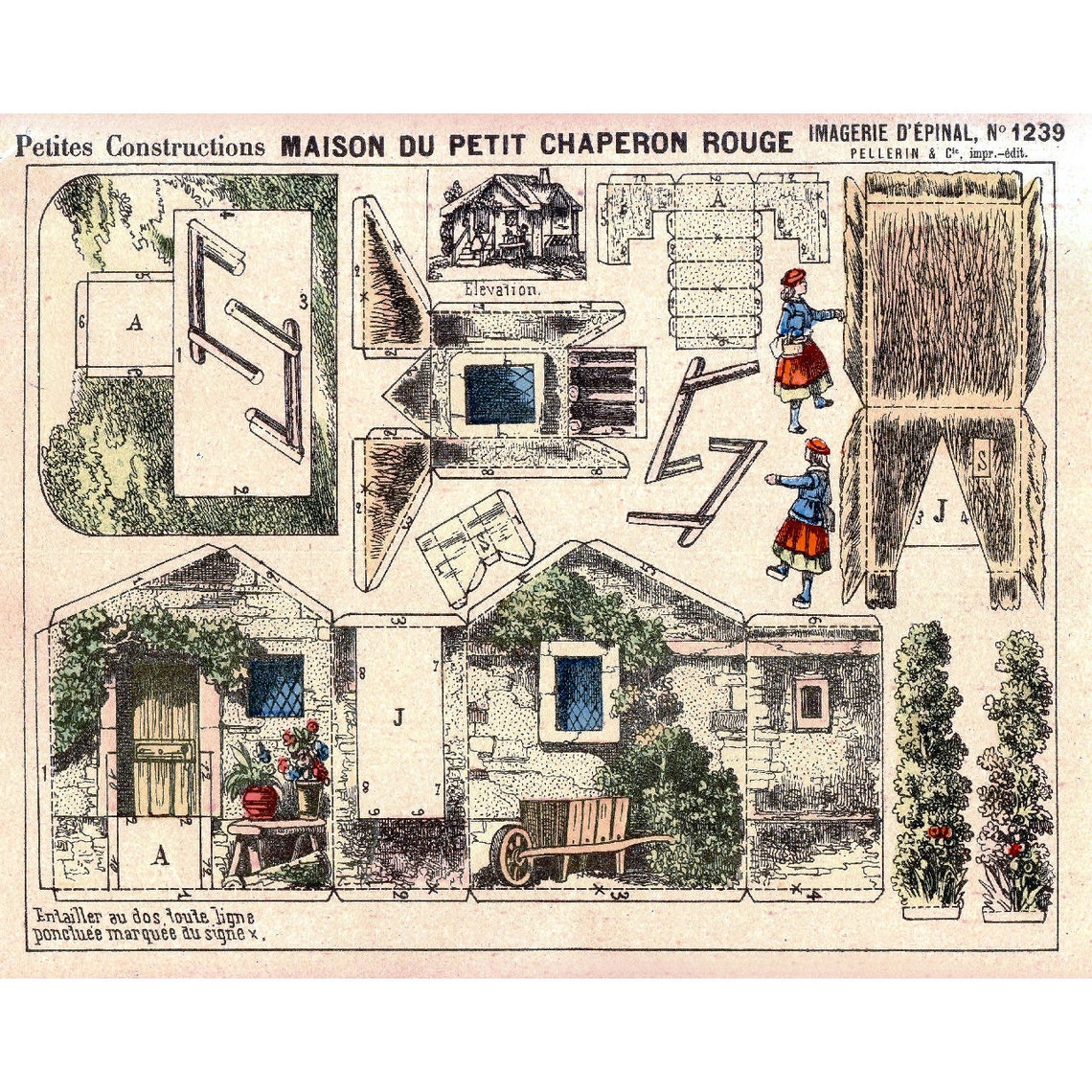 5x Stunning Vintage PAPER MODEL BUILDINGS Printable Sheet - Etsy UK