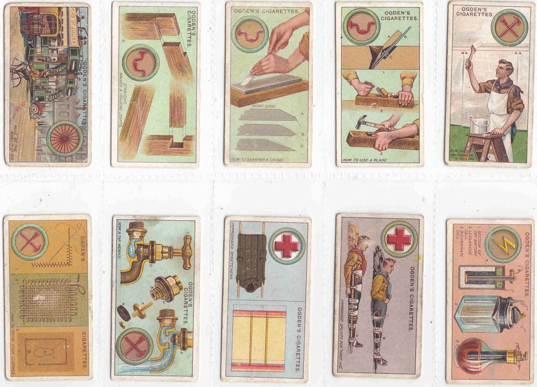 C1912 BOY SCOUTS (3rd Series) Part Set X26 Original Cigarette / Tobacco ...