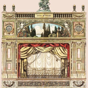 160 PROSCENIUM / STAGE FRONT Antique Toy Model Theatre Kits. Hi-res ...