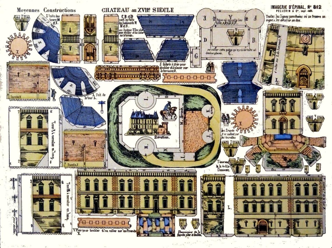 50x PAPER MODEL BUILDINGS - Printable Model Kits, Cut-out & Make - Etsy