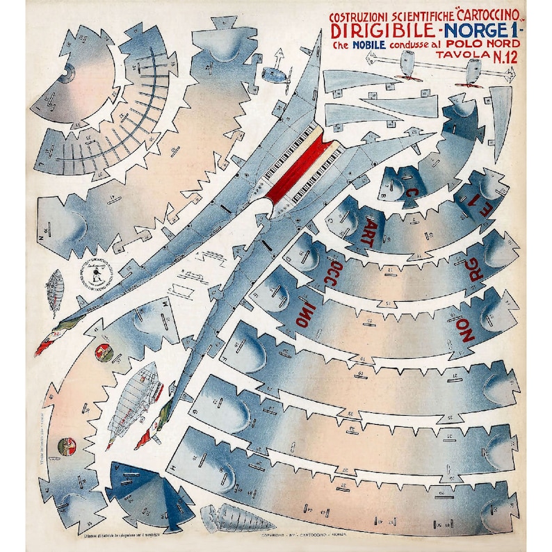 6x Vintage Paper Model PLANES Printable Sheets Print - Etsy