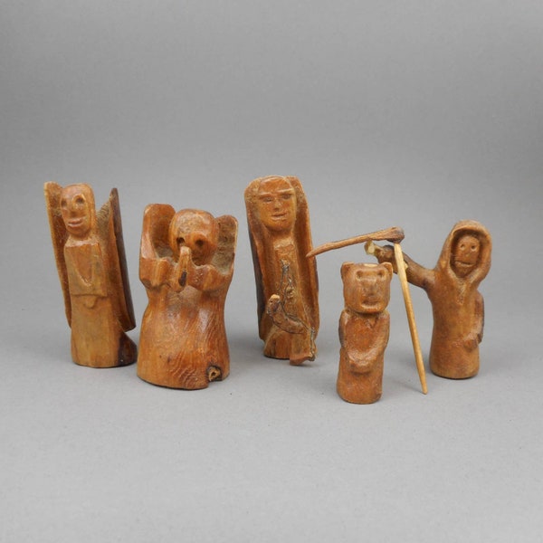 Whittled Figures - Etsy