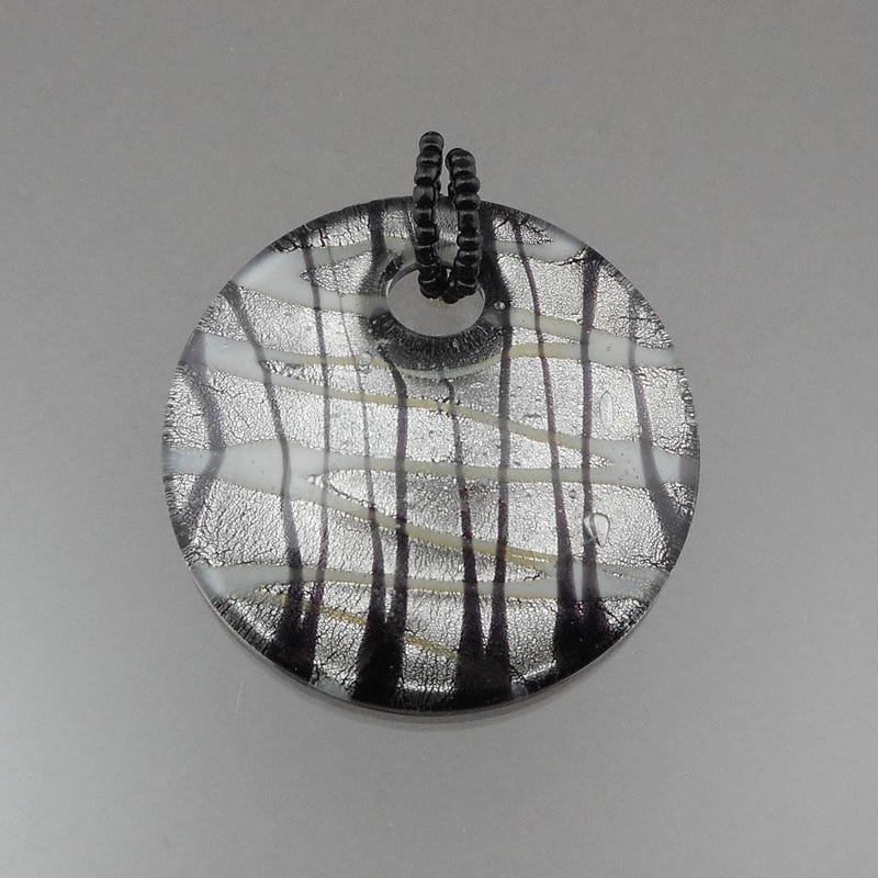 Glass Disc Pendant - Etsy