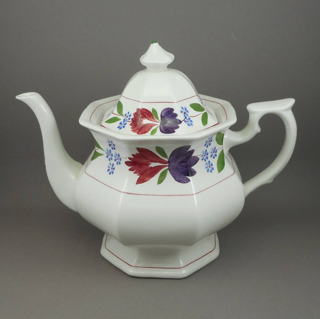 Vintage Adams Micratex Old Colonial English Ironstone Teapot England ...