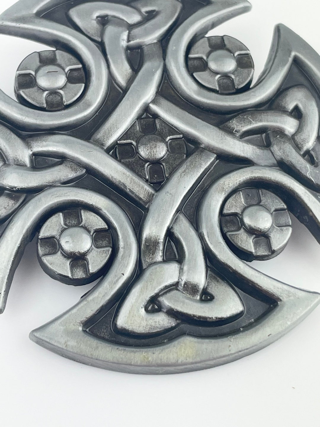 Celtic Belt Buckle Men Irish Celtic Knot Buckles Rounded Cross Dark ...