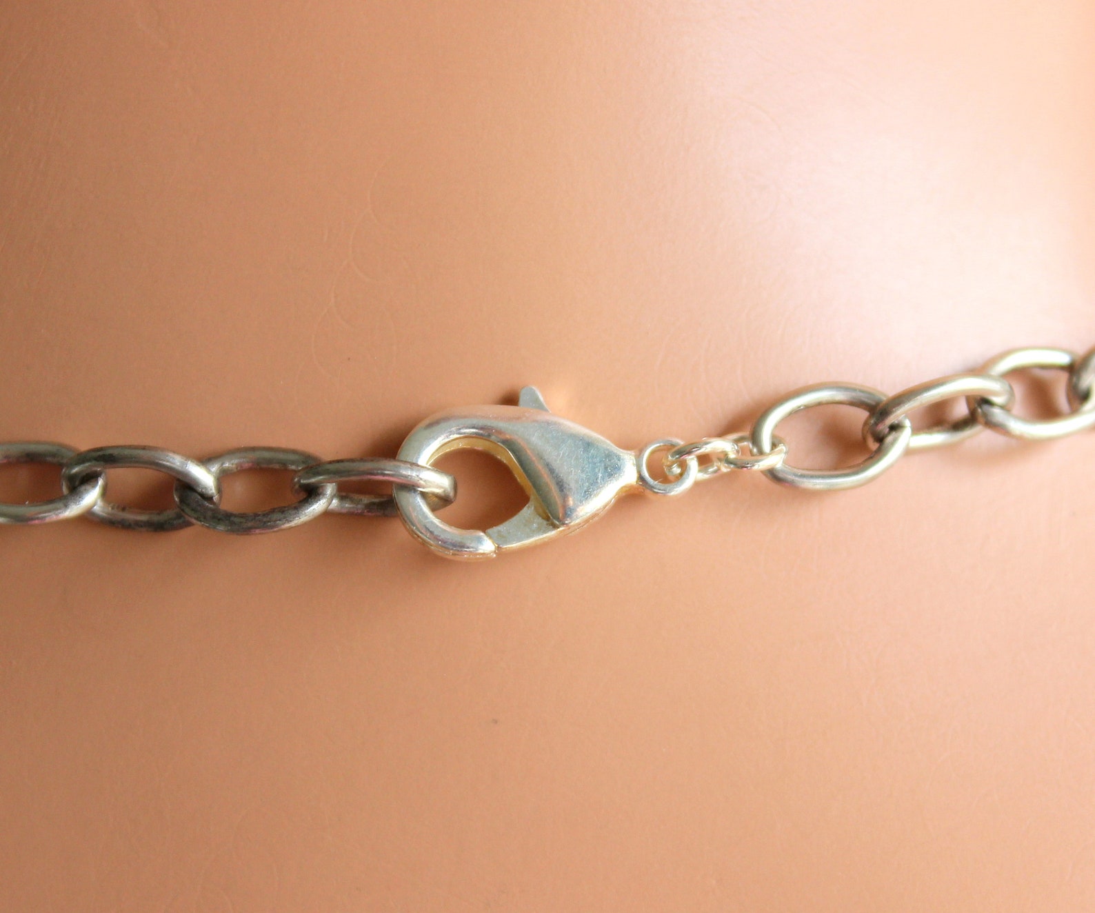 Antique Silver Mother Mary Chain Choker Miraculous Medal Wax Pendant ...