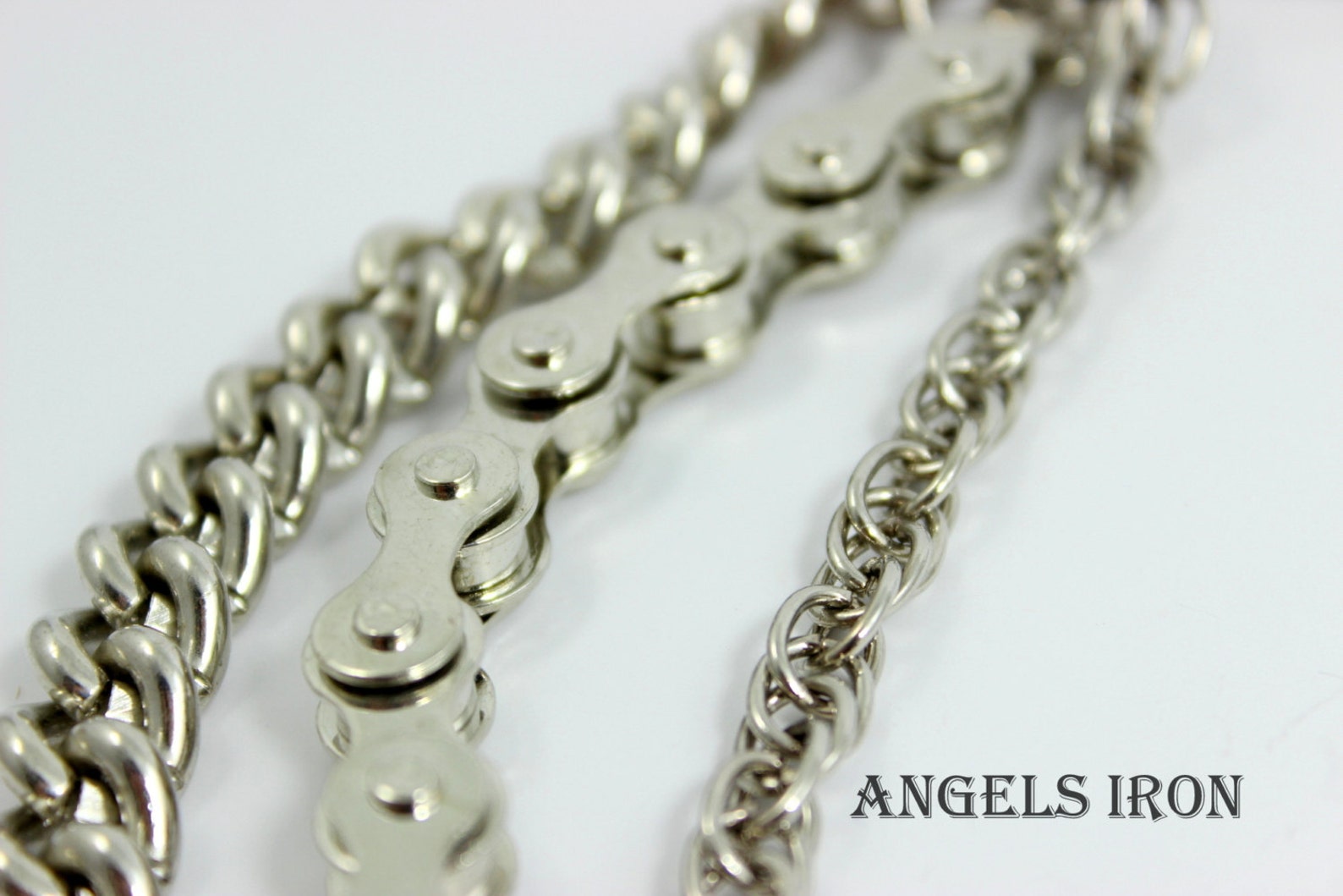Jean Chain Men Two Strand Leather Key Ring Jean Biker Chains High ...