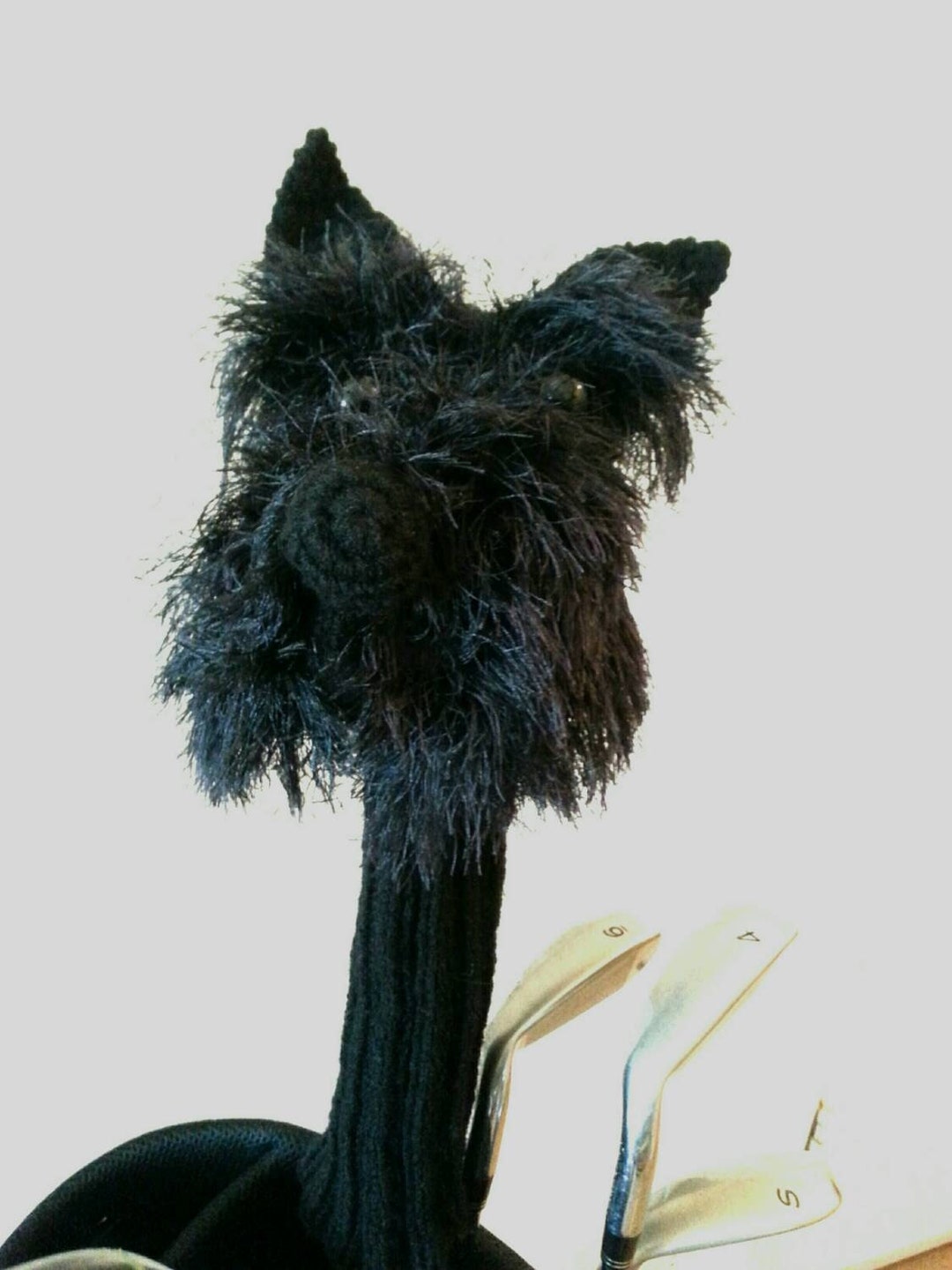 Black Scottish Terrier Golf Club Head Cover - Etsy